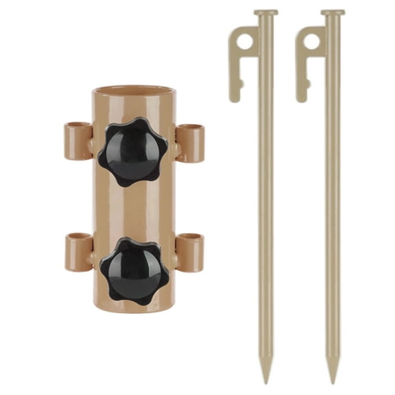 Camping Tent Rod Holder Canopy Rod Fixed Tube Stand with Tent Peg ...