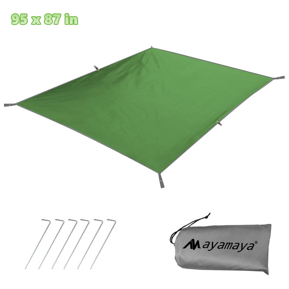 Camping Tent Tarp, PU 2000 Camping Tarp with Carry Bag Waterproof Tent ...