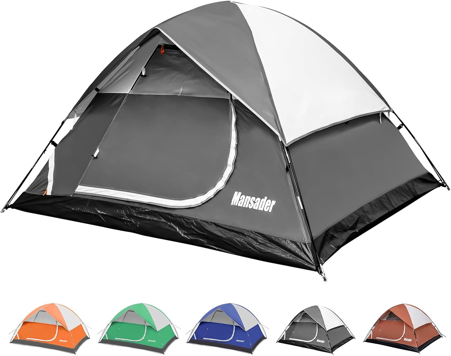 Camping Tent, Waterproof 2/3/4 Person Tents for Camping, Lightweight ...