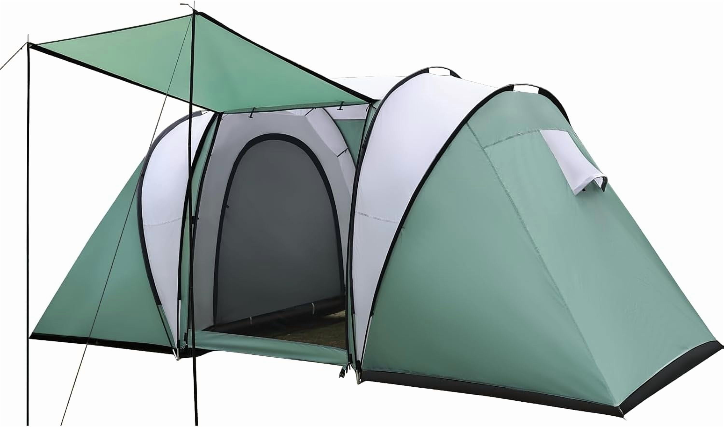 Camping Tent for 2/4/6 Person, Dome Waterproof Double Layer Family ...