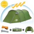 Camping Tents 3/4 Person 2 Doors Easy Pop Up,IClover Waterproof Double ...