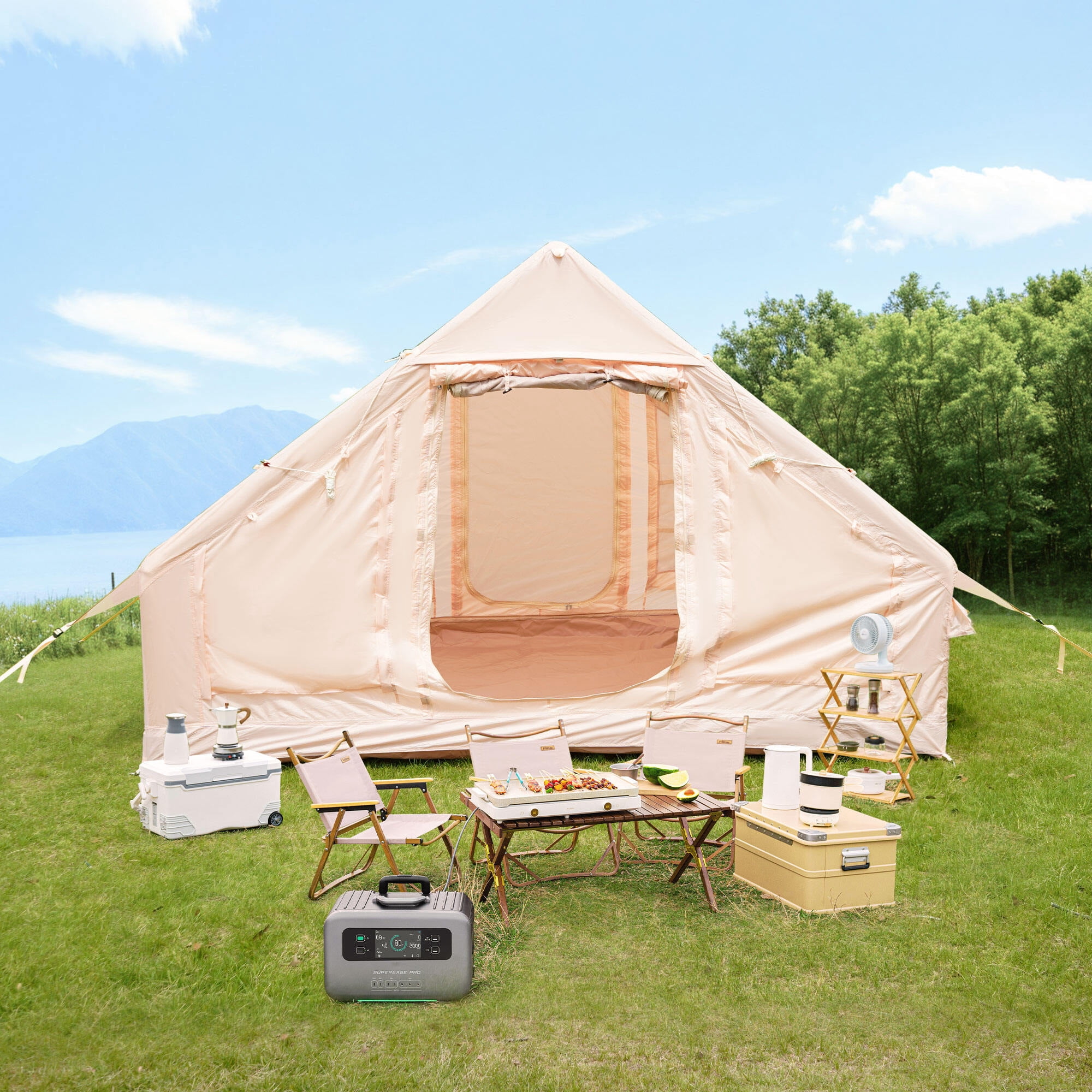 Camping Tents Inflatable Camping Tents with Hand Pump, Air Glamping ...