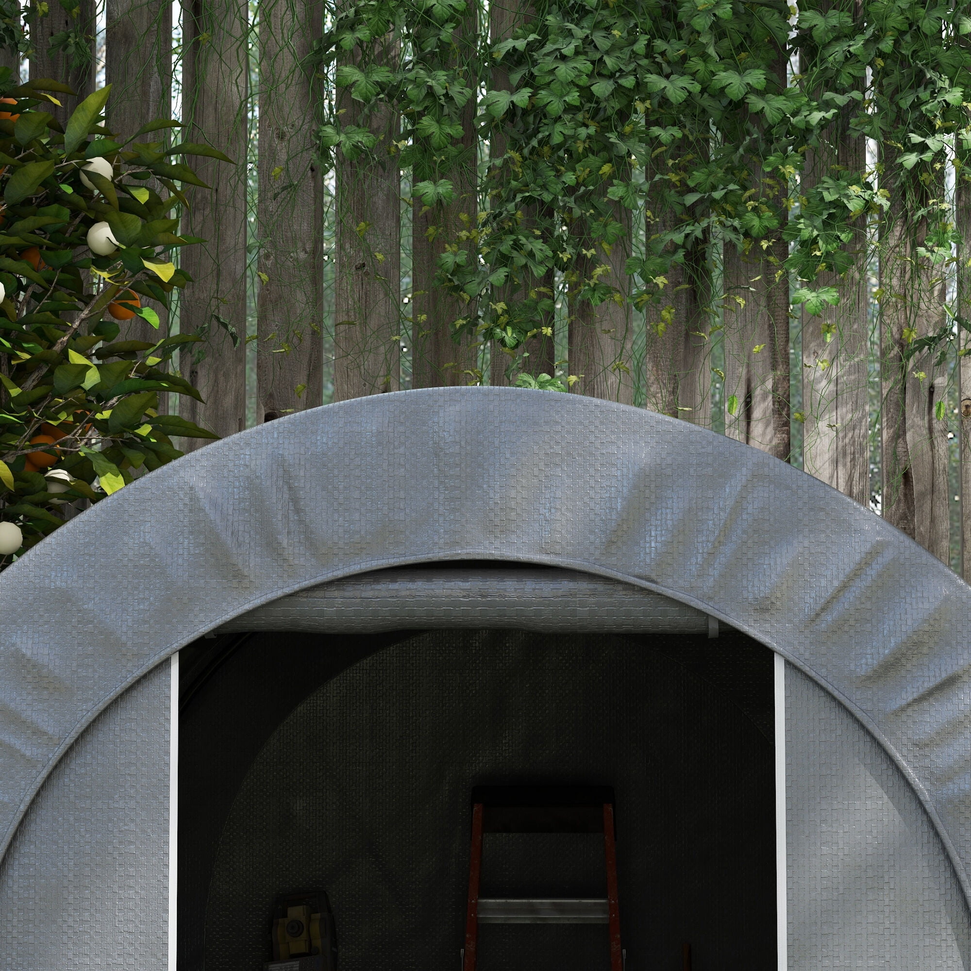 Camping Tents Outsunny 6' x 8' Garden Storage Tent, Heavy Duty Outdoor ...