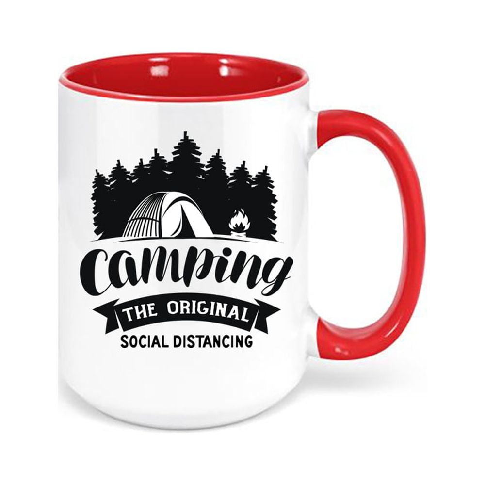 Camping The Original Social Distancing, RV Lover, Camping Mug, Camping ...