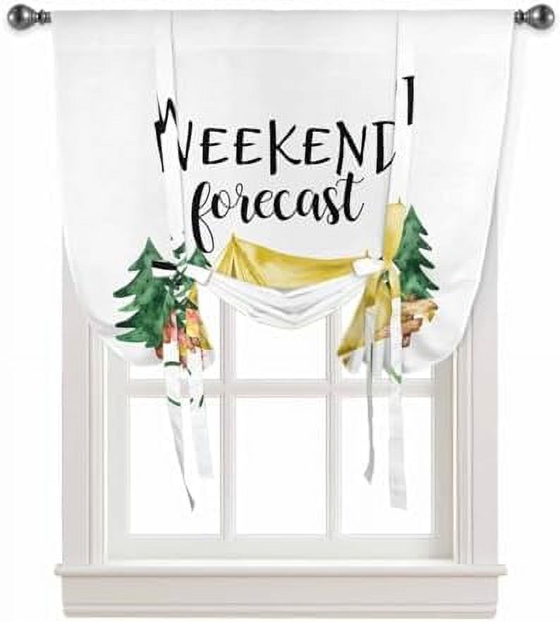 Camping Tie Up Curtains for Kitchen Bedroom Living Room Windows ...