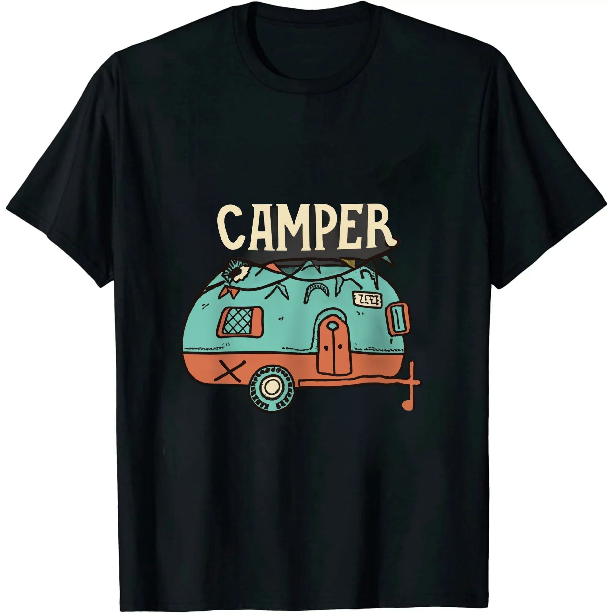 Camping Trailer Camper Van Mobile Home Caravan Motorhome T-Shirt 2106 - Walmart.com