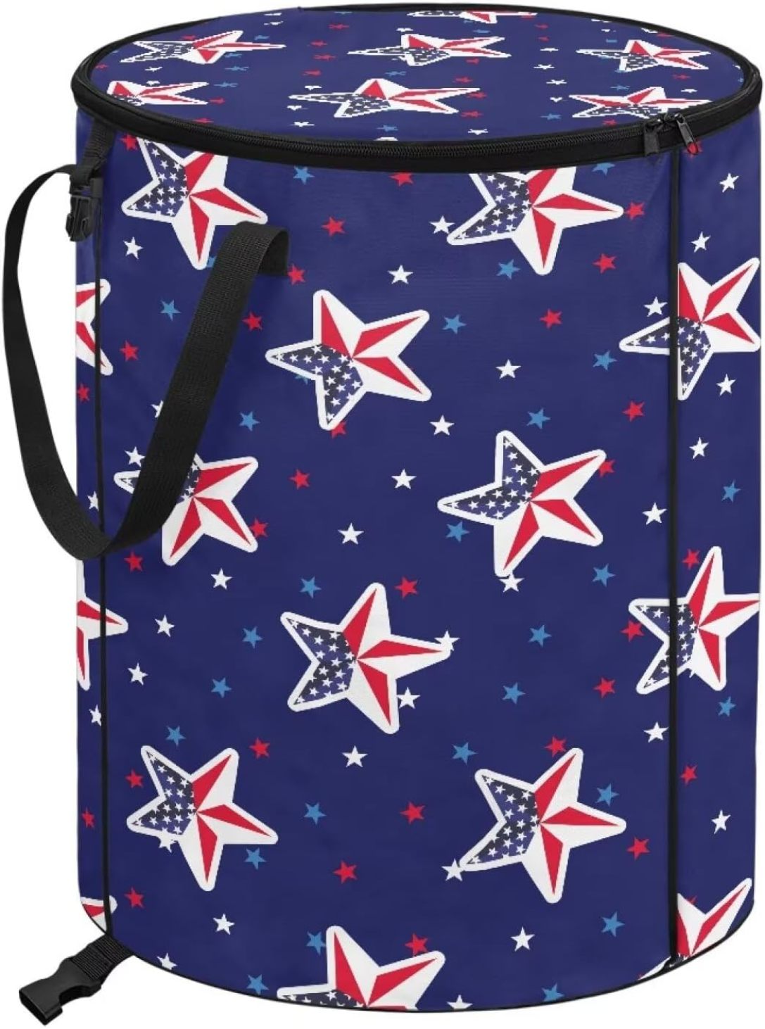 Camping Trash Can Collapsible 24 Gallons Garden Garbage Bag with Lid ...