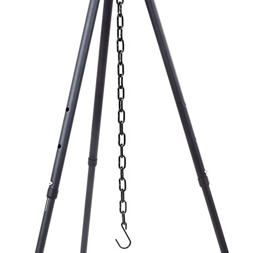 Camping Tripod Cooker, Portable Outdoor Cooking Tripod with Adjustable ...
