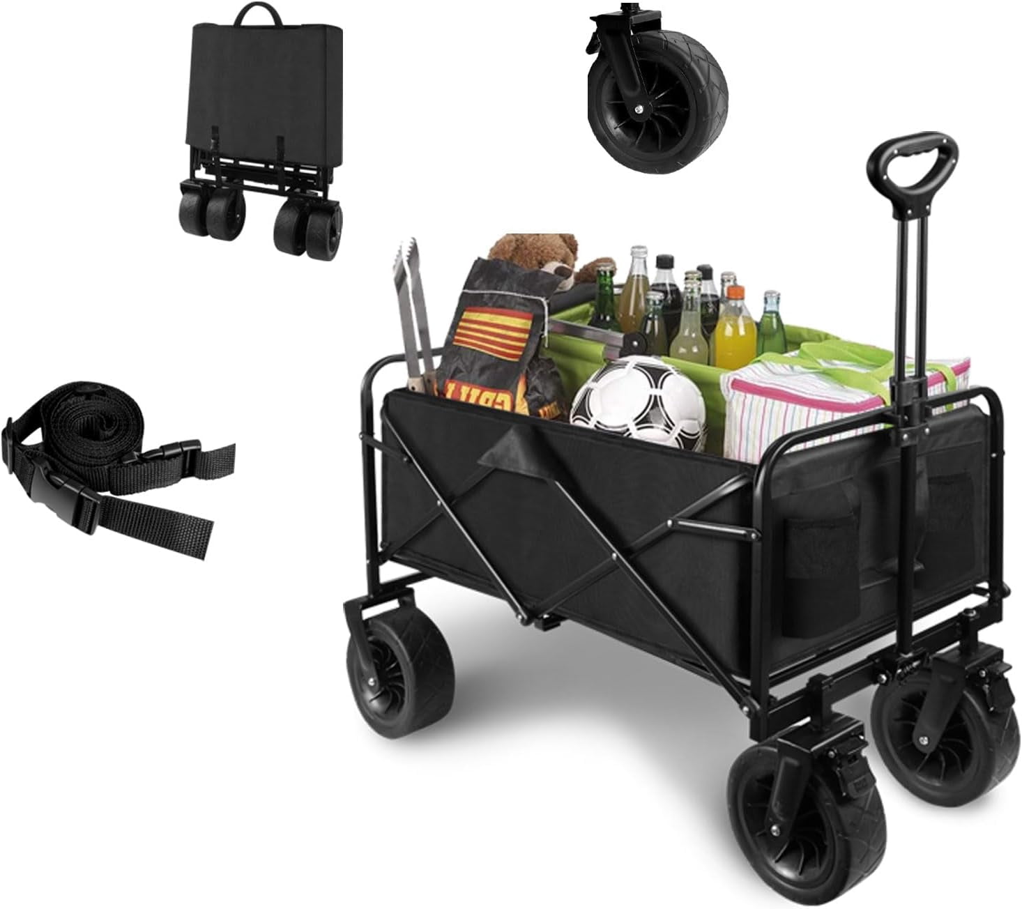 Camping Trolley Foldable Outdoor Picnic Camping Trolley Puller Portable ...