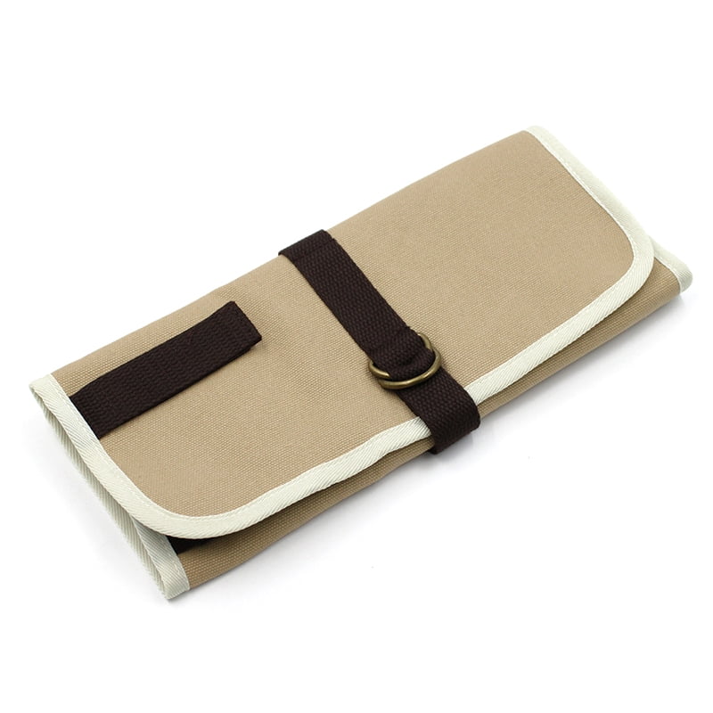 Camping Utensil Bag, Knife Roll Bag for Chefs Canvas Roll Up Culinary ...