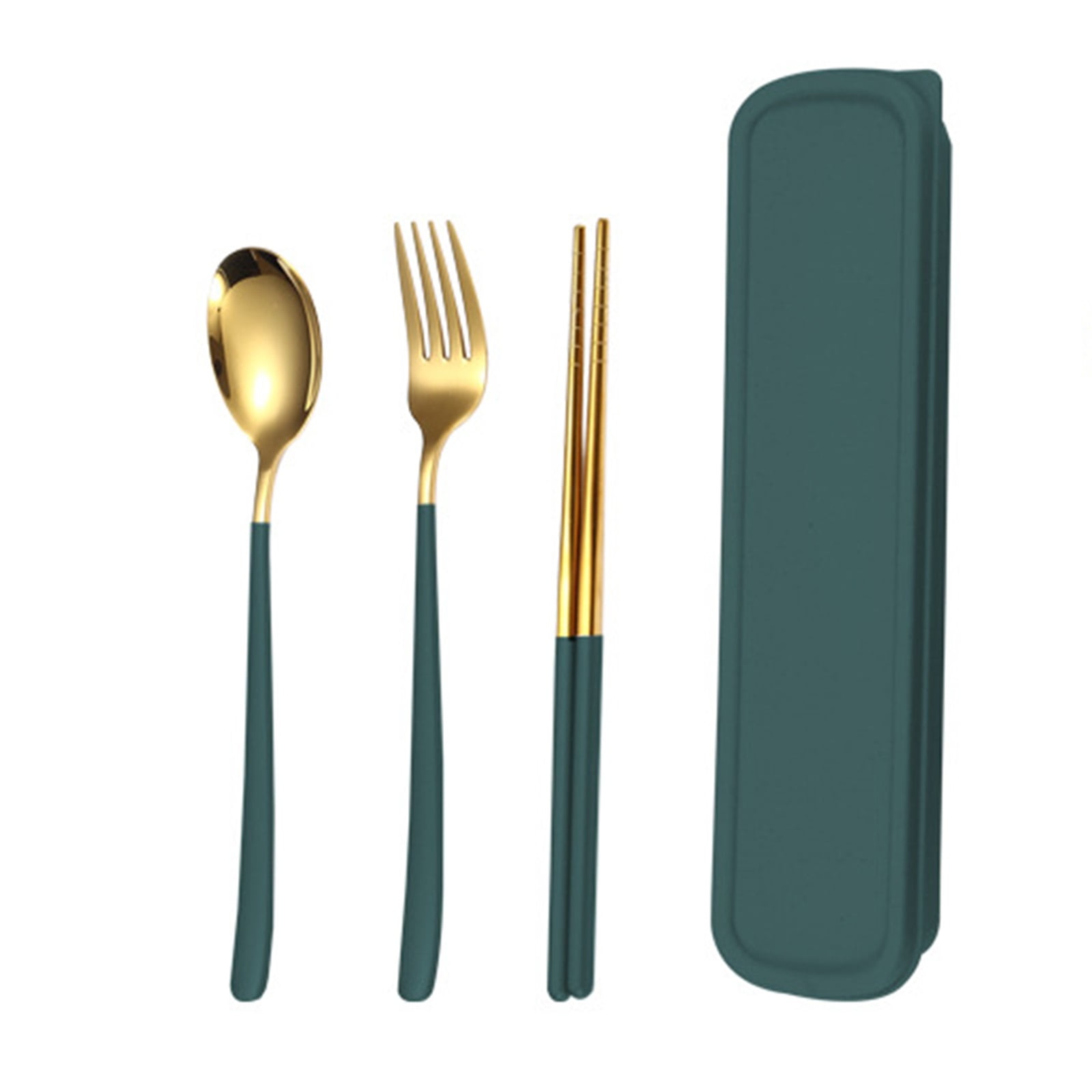 Camping Utensils, Lunch Utensils Set for Work,Stainless Steel 3-pcs ...