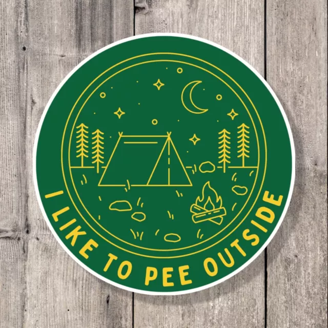 Camping Vinyl Laptop Sticker Water Bottle Sticker Hard Hat Decalkindle ...