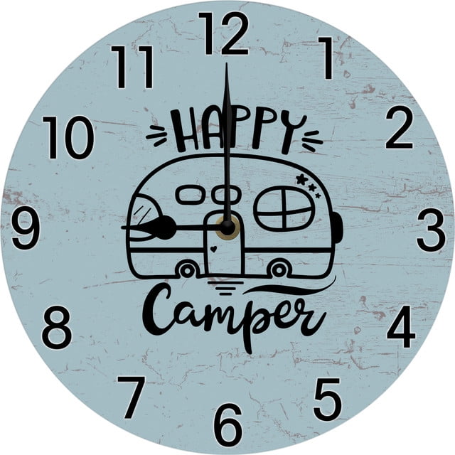 Camping Wall Clock for Campers, Campground Decor Campers Gifts Camper ...