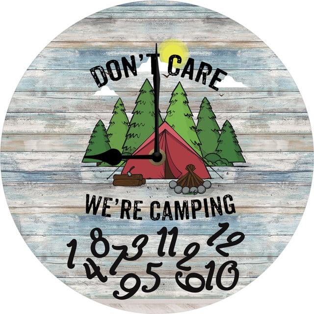 Camping Wall Clock for Campers, Campground Decor Campers Gifts Camper ...