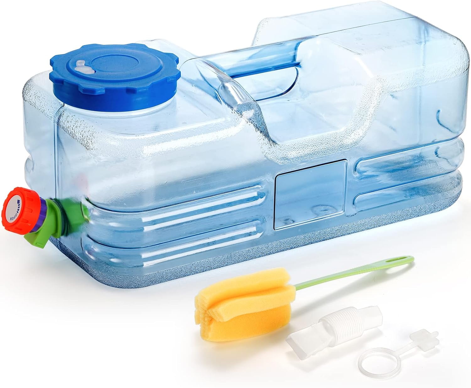 Camping Water Container, 2.6 Gallon Portable Water Jug with Spigot ...