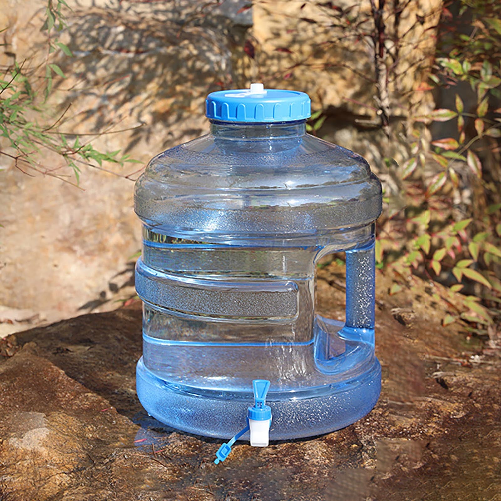 Camping Water Container with Faucet Water Storage Tank with Handle ...