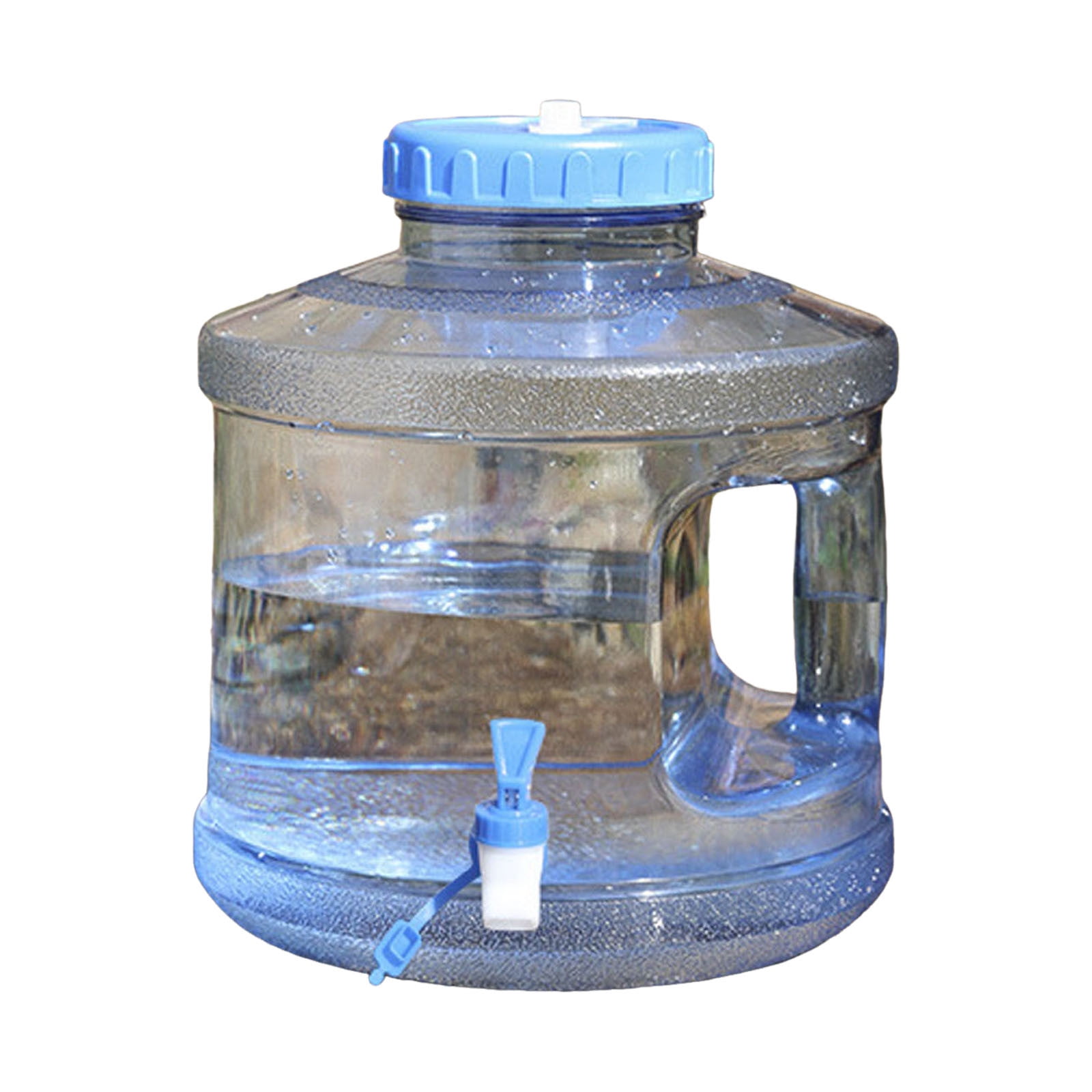 Camping Water Jug with Tap - 2 Gallon Transparent Water Container ...