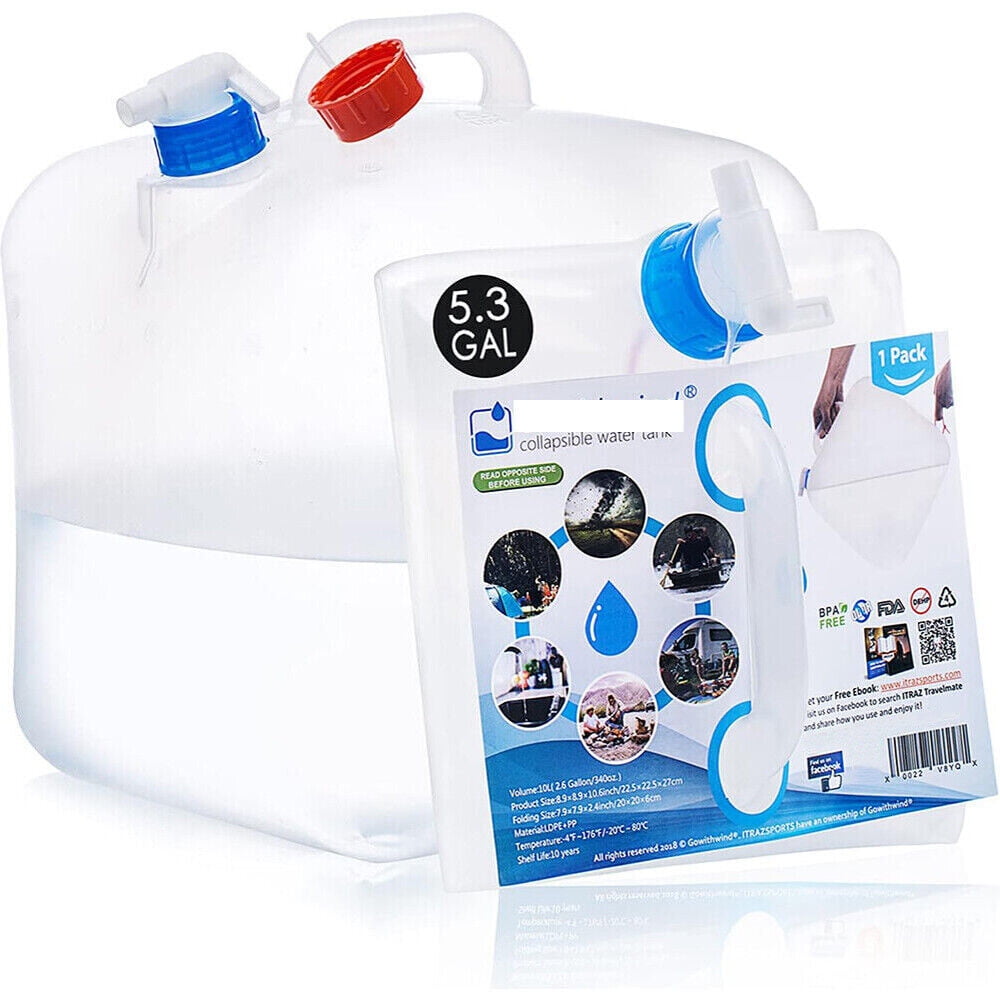 Camping Water Storage , 5.3gal Food Grade LDPE4 Water Storage Jug ...