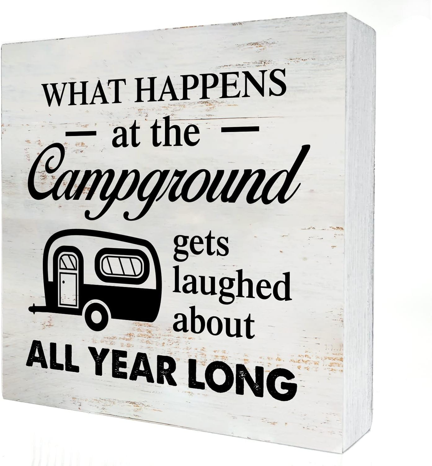 Camping Where You Spend a Small Fortune Camping Wooden Box Sign Desk ...