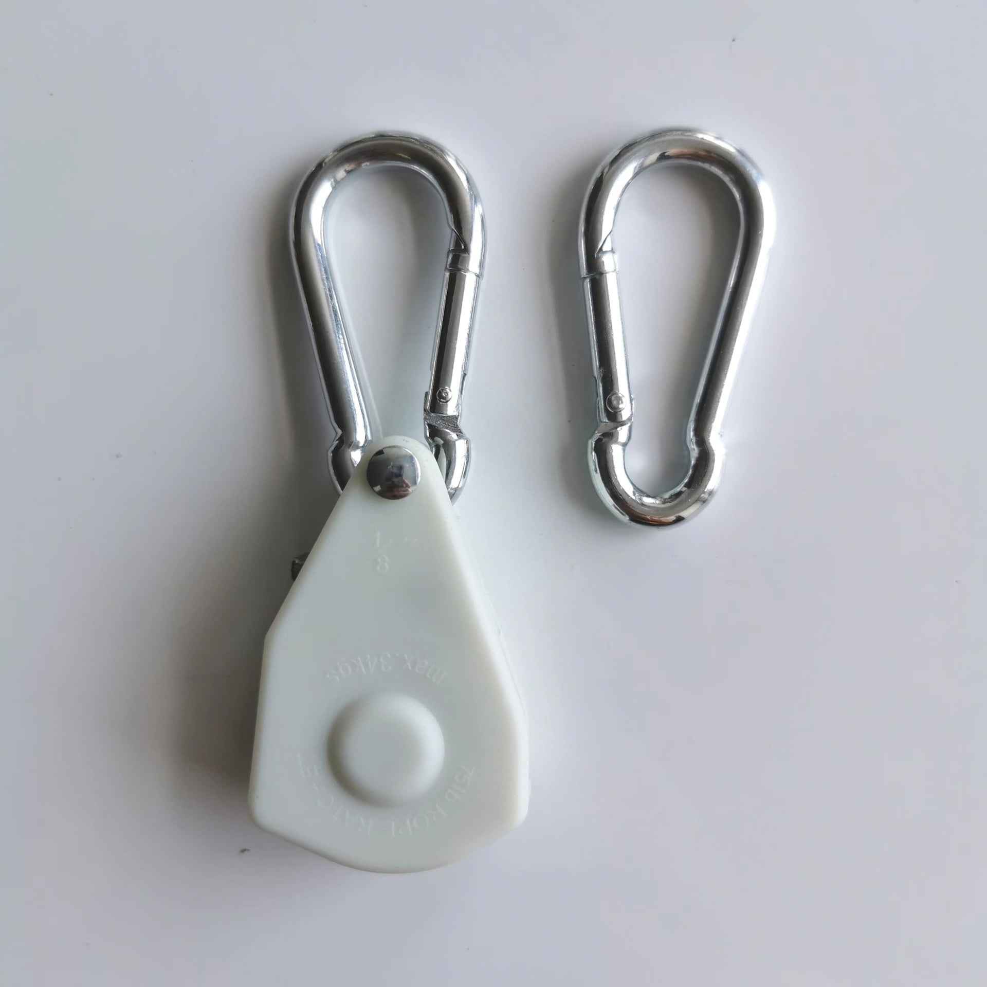 Camping Wind Rope Pulley Tie Downs with Carabiners, 4 Counts Durable ...