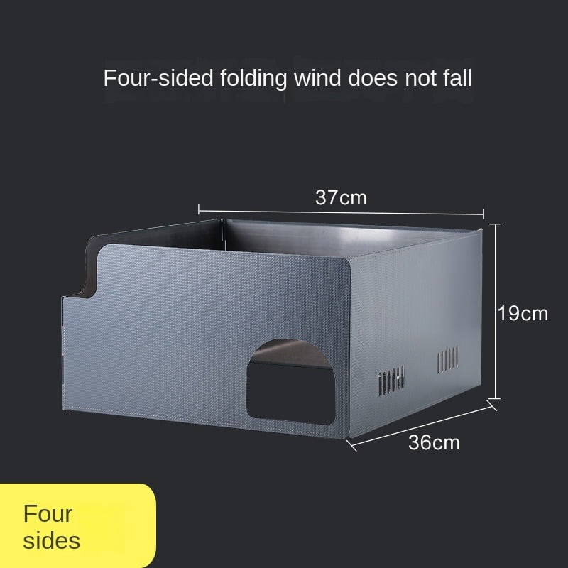 Camping Windbreak For Portable Stove In Stainless Steel - Folding ...