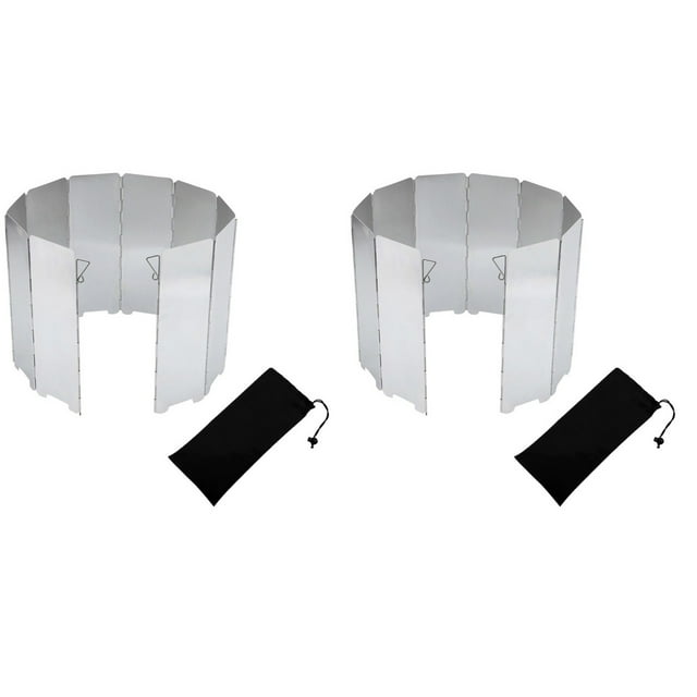 Camping Windshield Stove Windscreen Backpacking Portable Titanium Wood ...