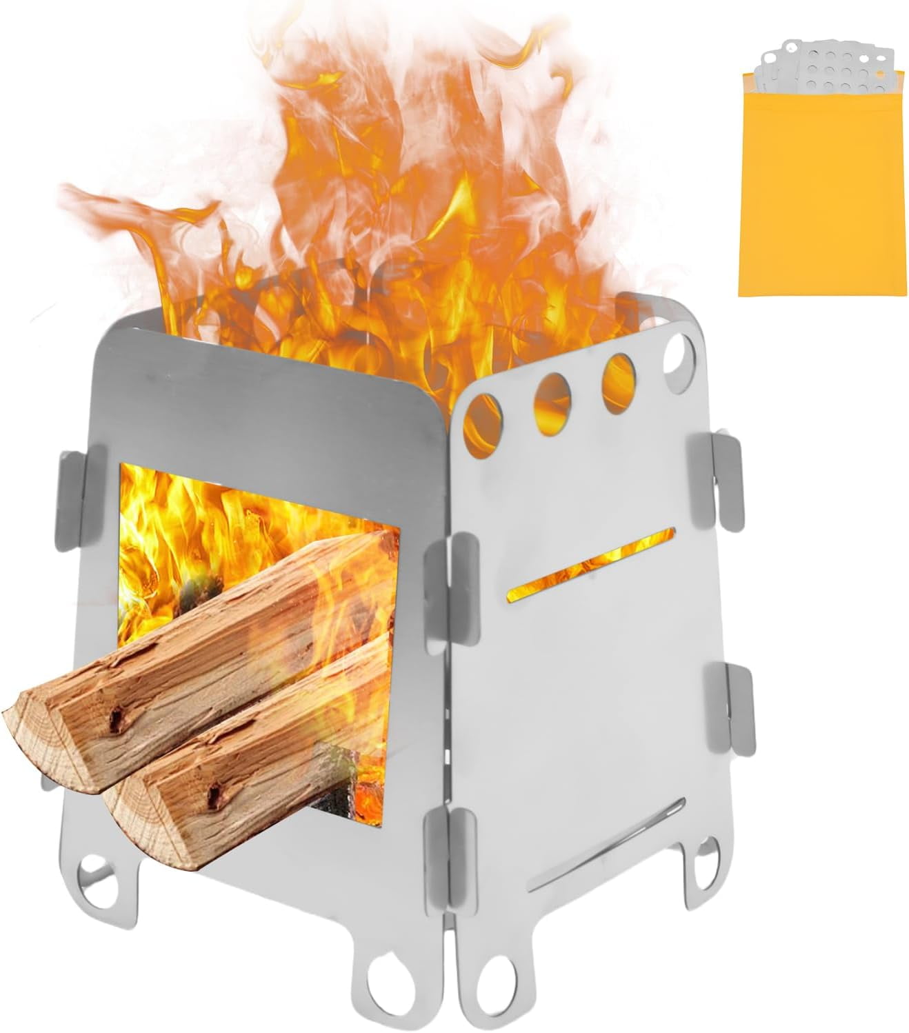 Camping Wood Stove - Portable & Lightweight Backpacking Stove ...