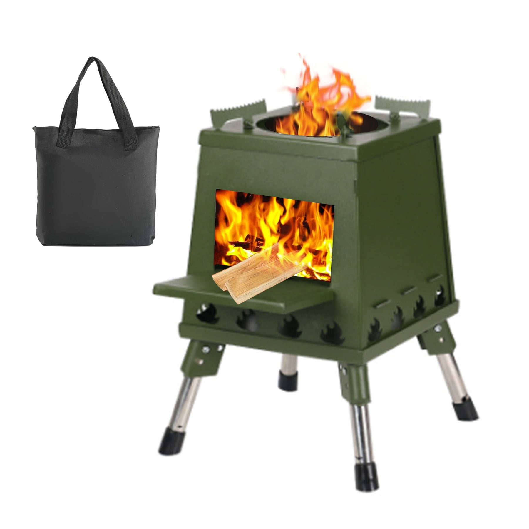 Camping Wood Stove, Portable Wood Burning Stove, Backpacking Folding ...