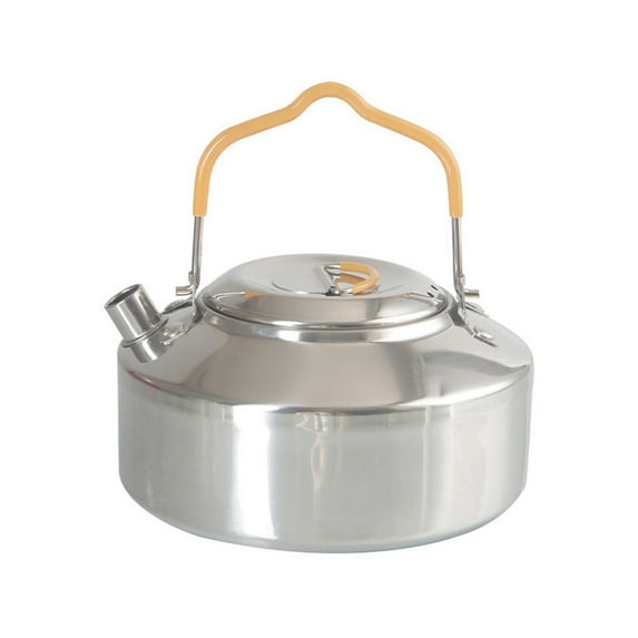 Camping and Hiking 1L Stainless Steel Kettle with Black Handle for ...
