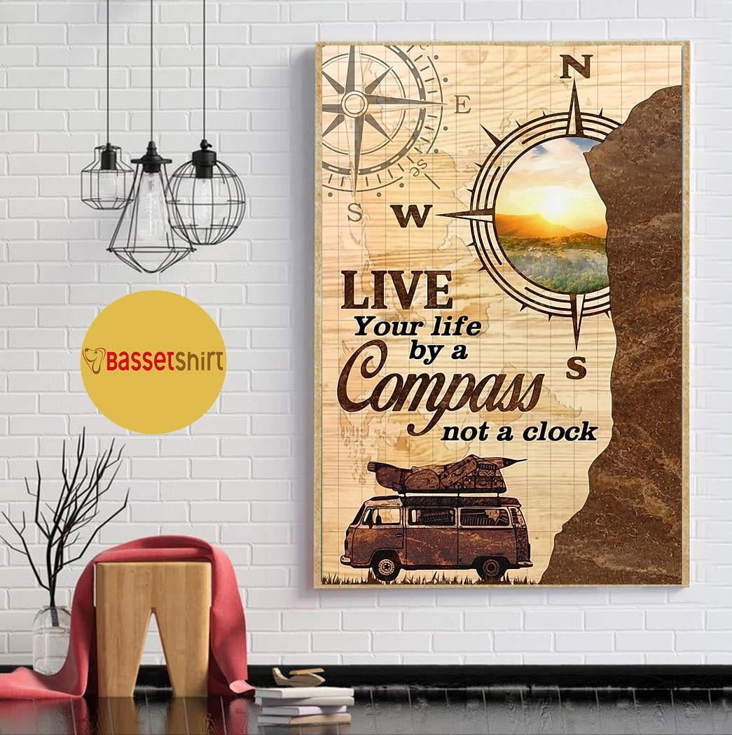 Camping car live your life by a compass poster 11 x 17 Inch Poster ...