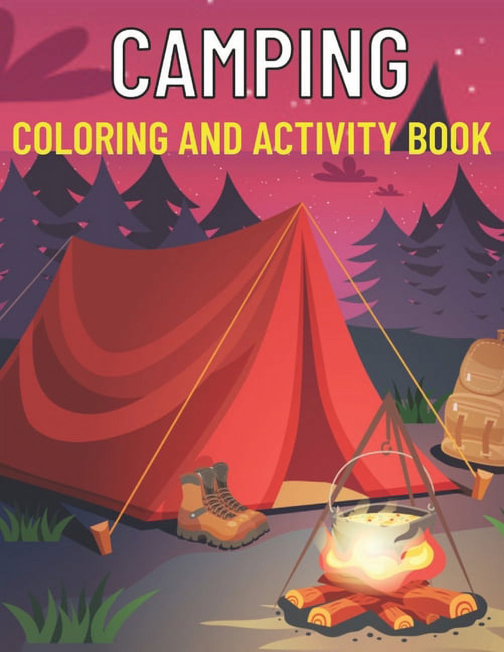 Camping coloring and activity book: Amazing Kids Activity Books ...