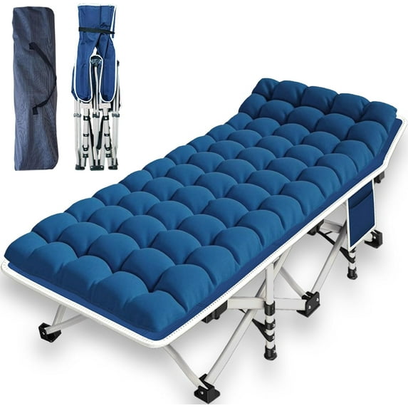 Camping cot with Mattress Comfortable Camping Cots for Adults with ...