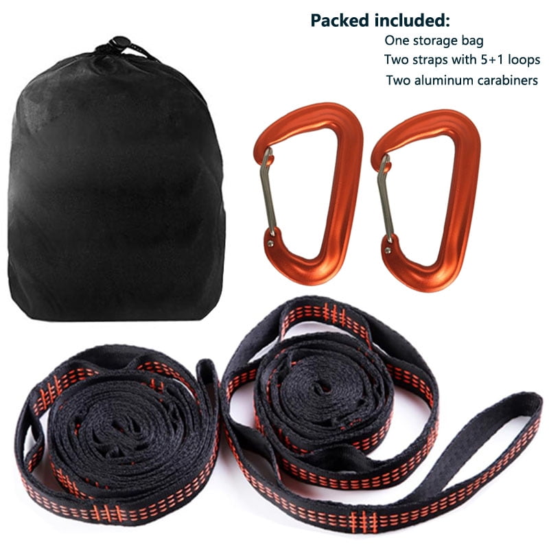 Camping hammock tree friendly straps with 12 adjustable loops and ultra ...