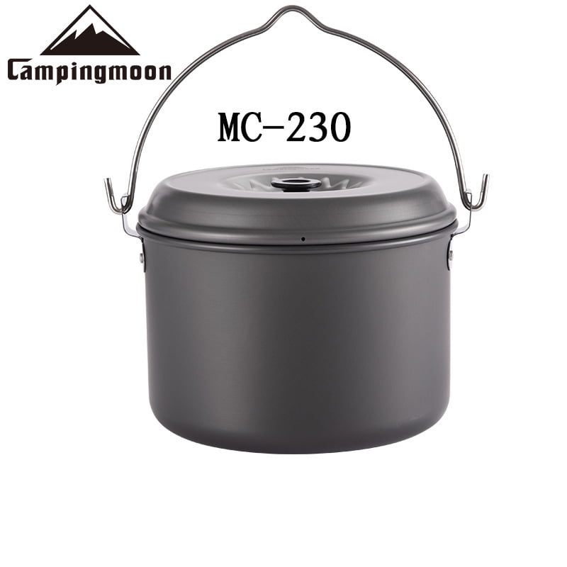 Campingmoon Outdoor Portable Wild Cookware Barbecue Marching Pot Outing ...