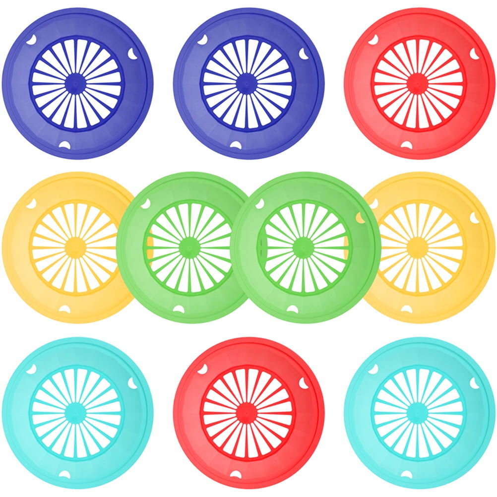 Campingsupplies Lightweight Plate Holder Snack Serving Tray Round 10 ...