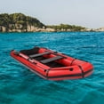 Camping Survival 10ft PVC Inflatable Fishing Boat, 600lb Capacity, Red ...