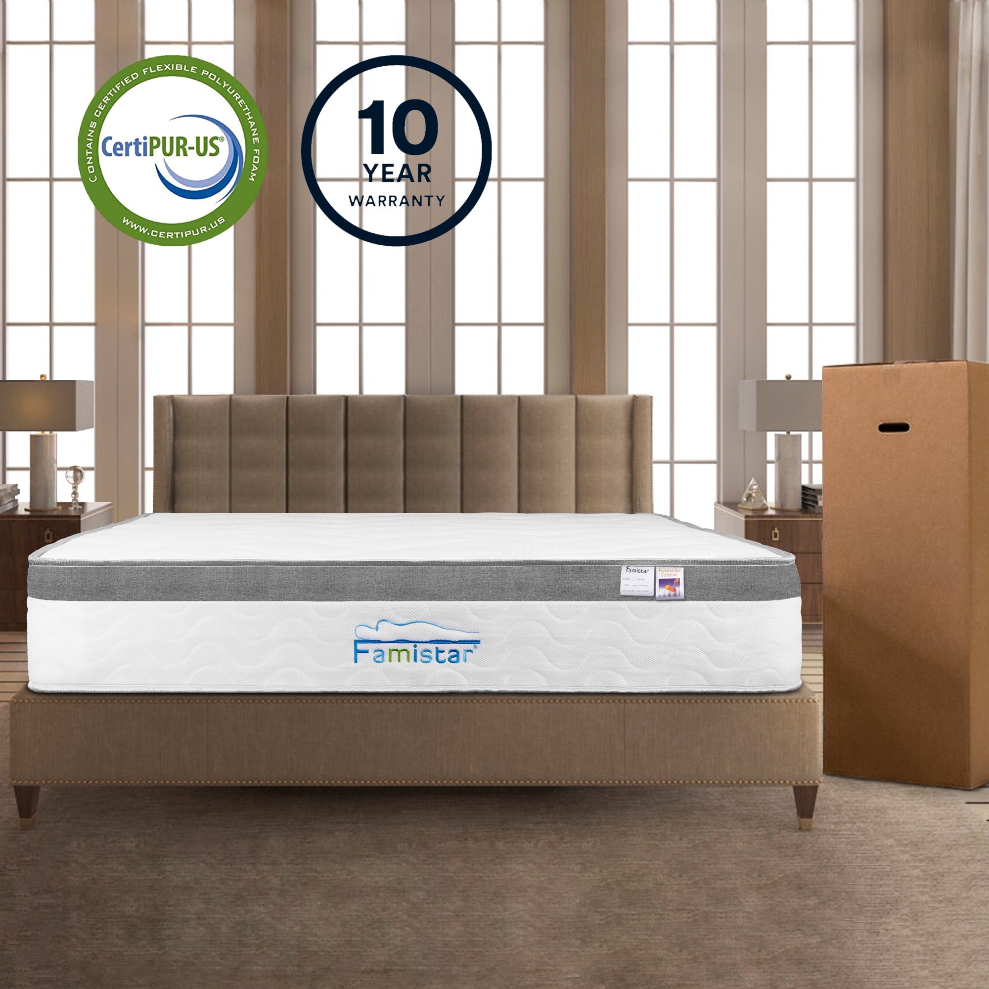 11 Inch Memory Foam and Innerspring Hybrid Mattress, Ergonomic Design ...