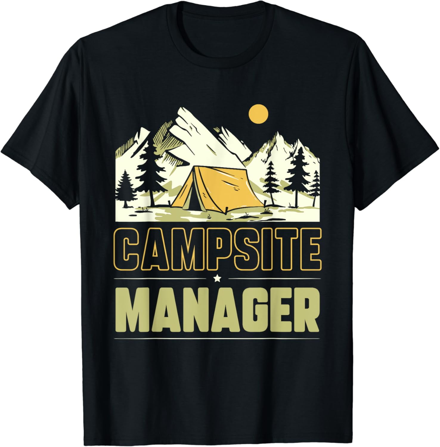Campsite Manager Camp Camper Lover Camping T-Shirt - Walmart.com