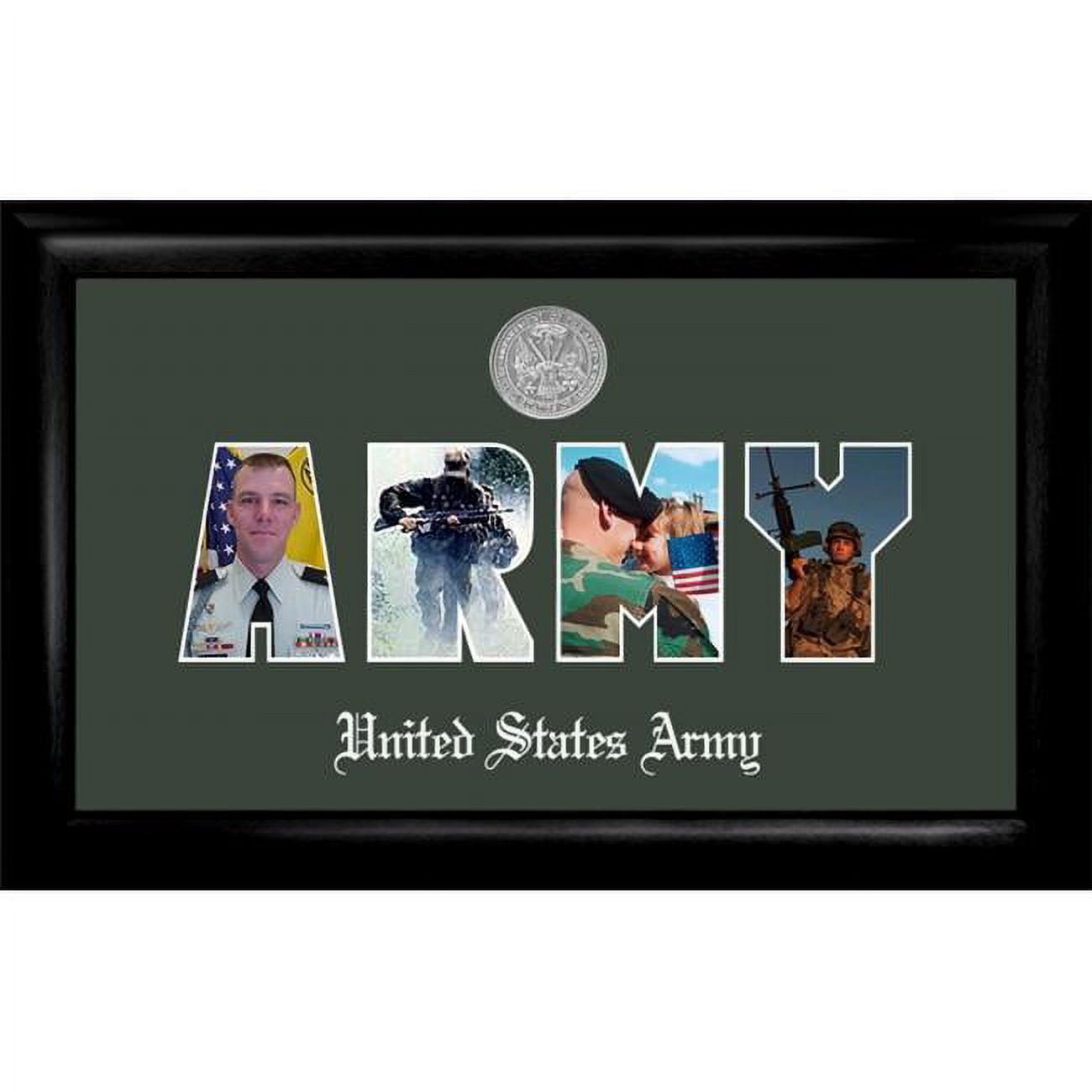 Campus Image ARSSS002 Army Collage Photo Framee Silver Medallion ...