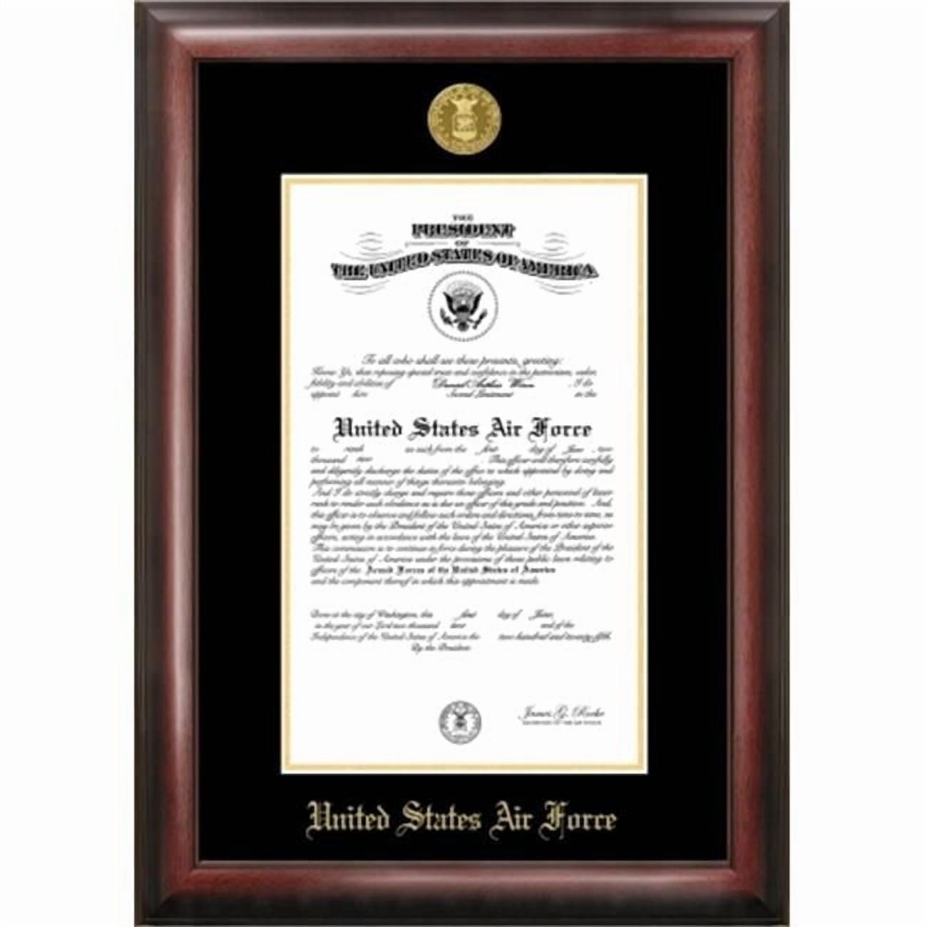 Campus Image AFCG001 Air Force Commission Frame Gold Medallion ...