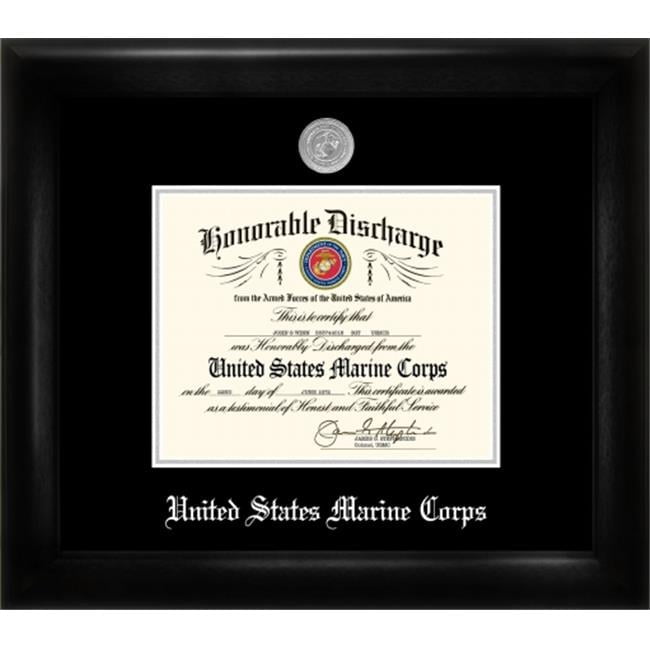 Campus Image MADS002 Marine Corp Discharge Frame Silver Medallion ...