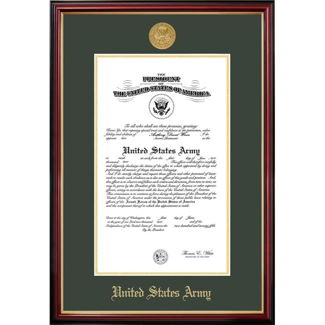 Campus Images 10 x 14 in. Patriot Frames Army Certificate Petite ...