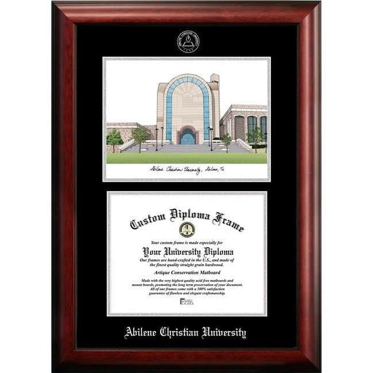 Campus Images 11 x 8.5 in. Abilene Christian University Silver Embossed ...