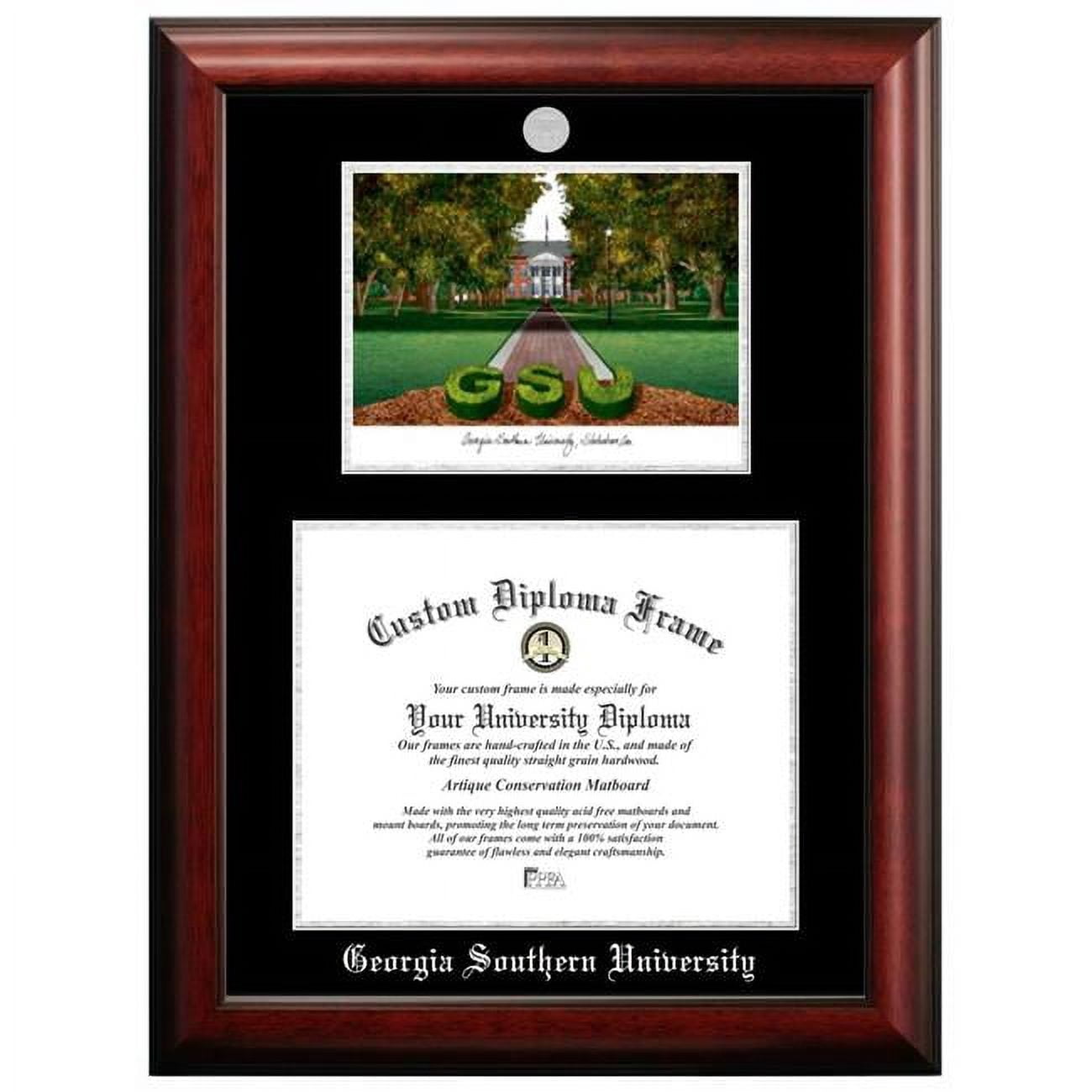 Campus Images 15 x 12 in. Georgia Southern University Silver Embossed ...