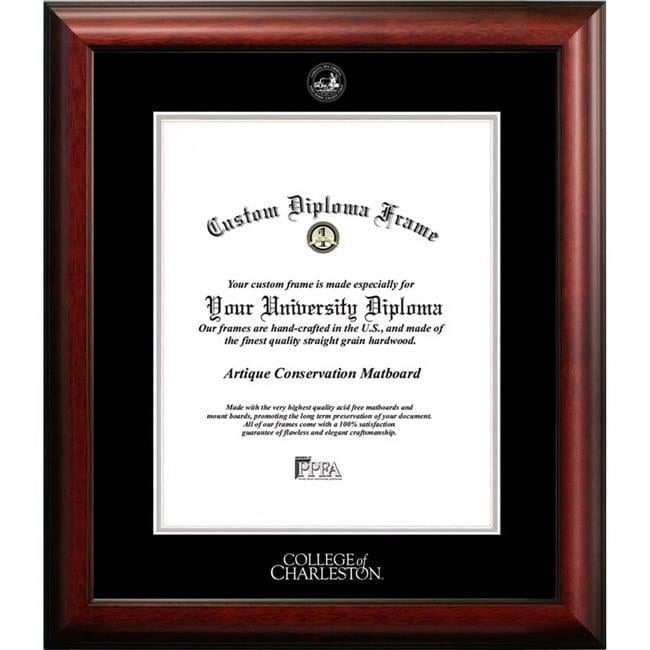 Campus Images 16 x 20 in. College of Charleston Silver Embossed Diploma ...