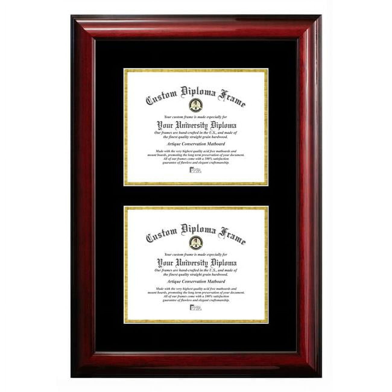 Campus Images 8 x 10 in. Double Degree Classic Mahogany Certificate ...