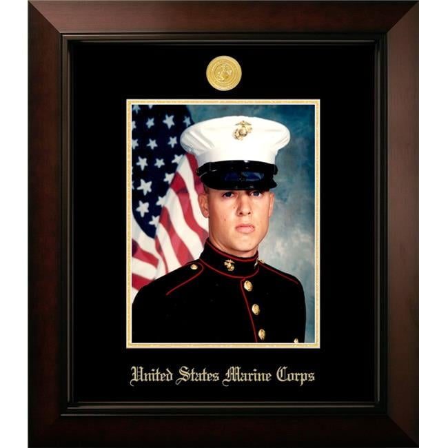 Patriot Frame's Marine 8x10 Portrait Legacy Frame with Gold Medallion ...