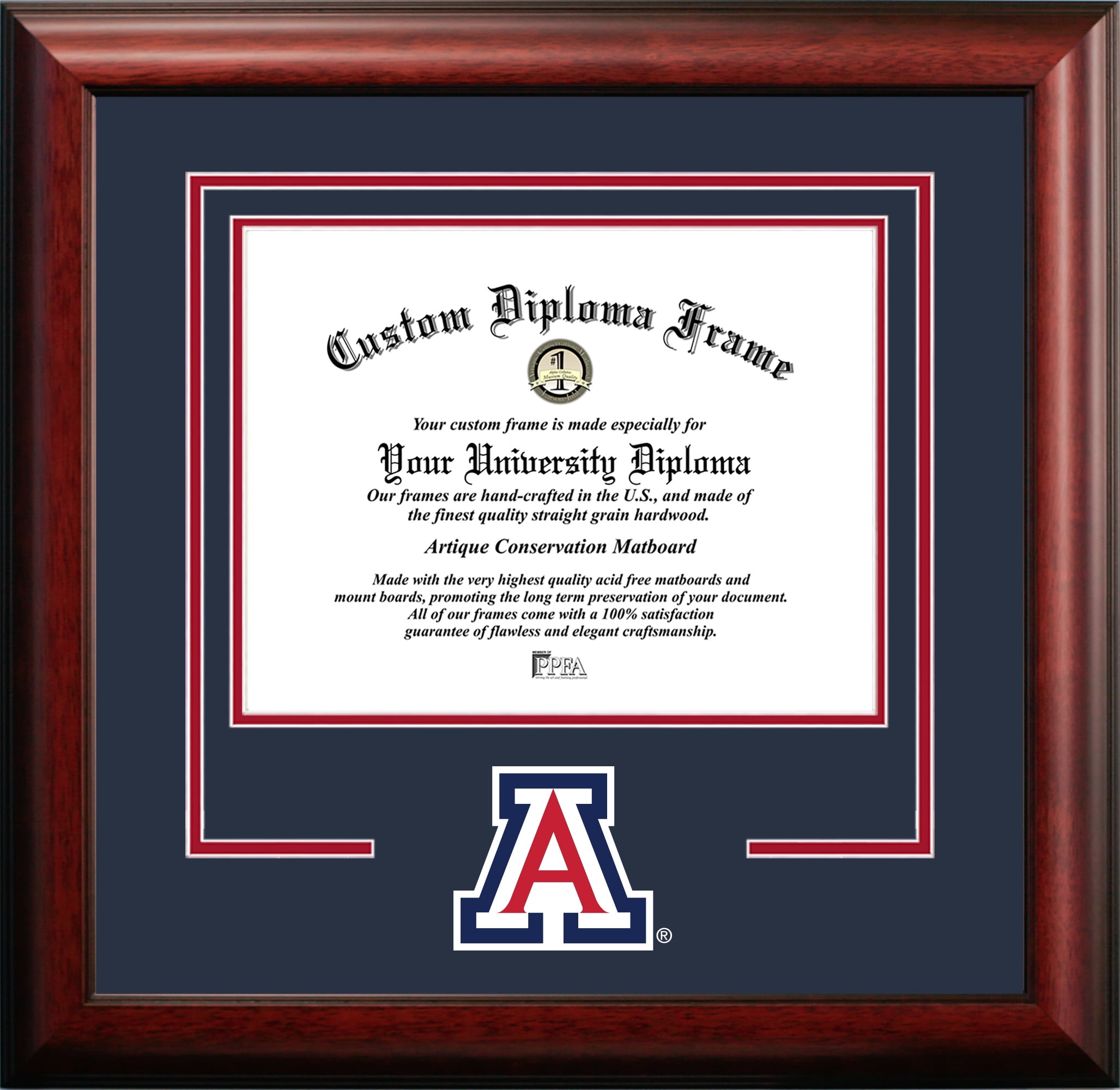 Campus Images AZ996SD-1185 11 x 8.5 in. University of Arizona Wildcats ...