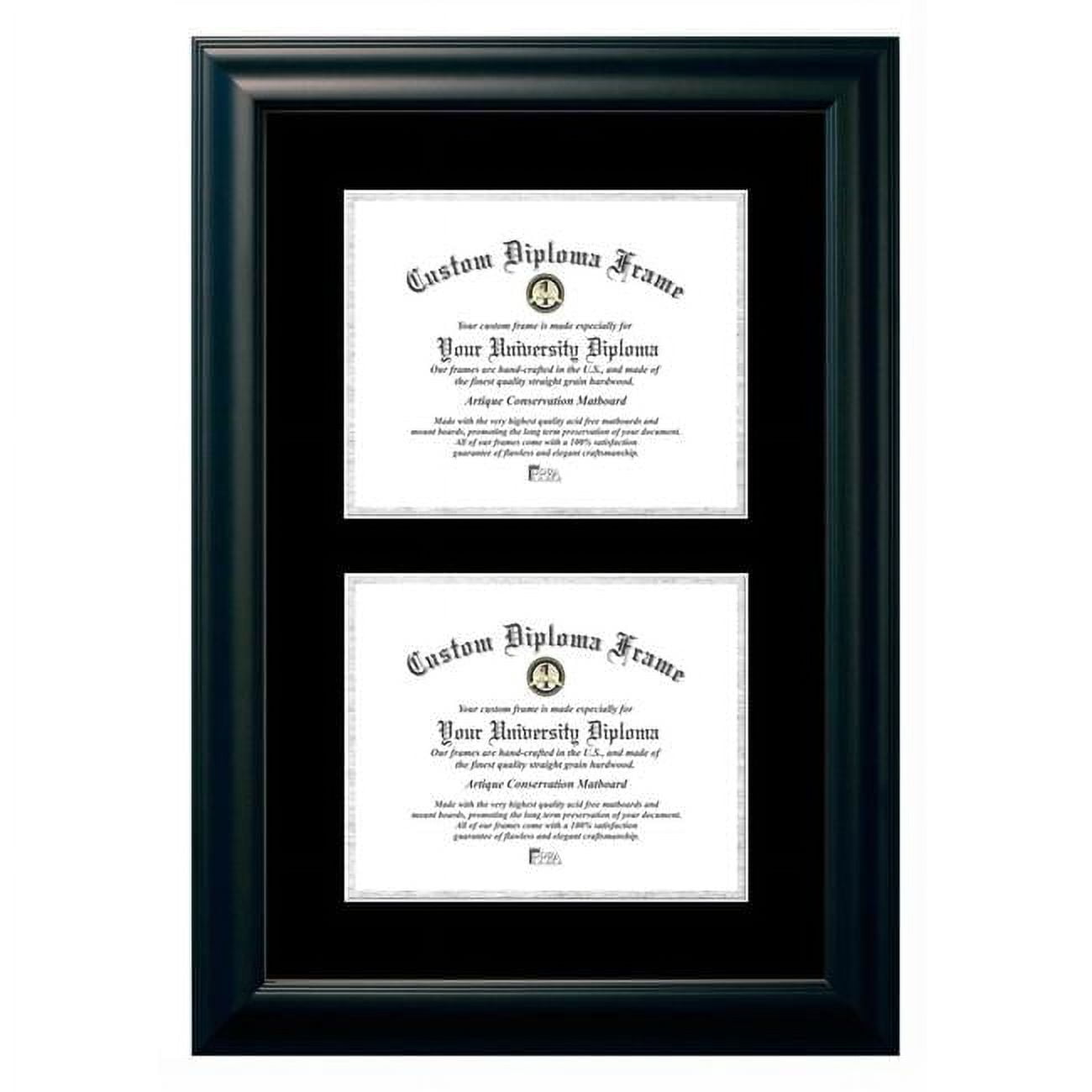 Campus Images SBBS001DD-810 8 x 10 in. Double Degree Satin Black ...