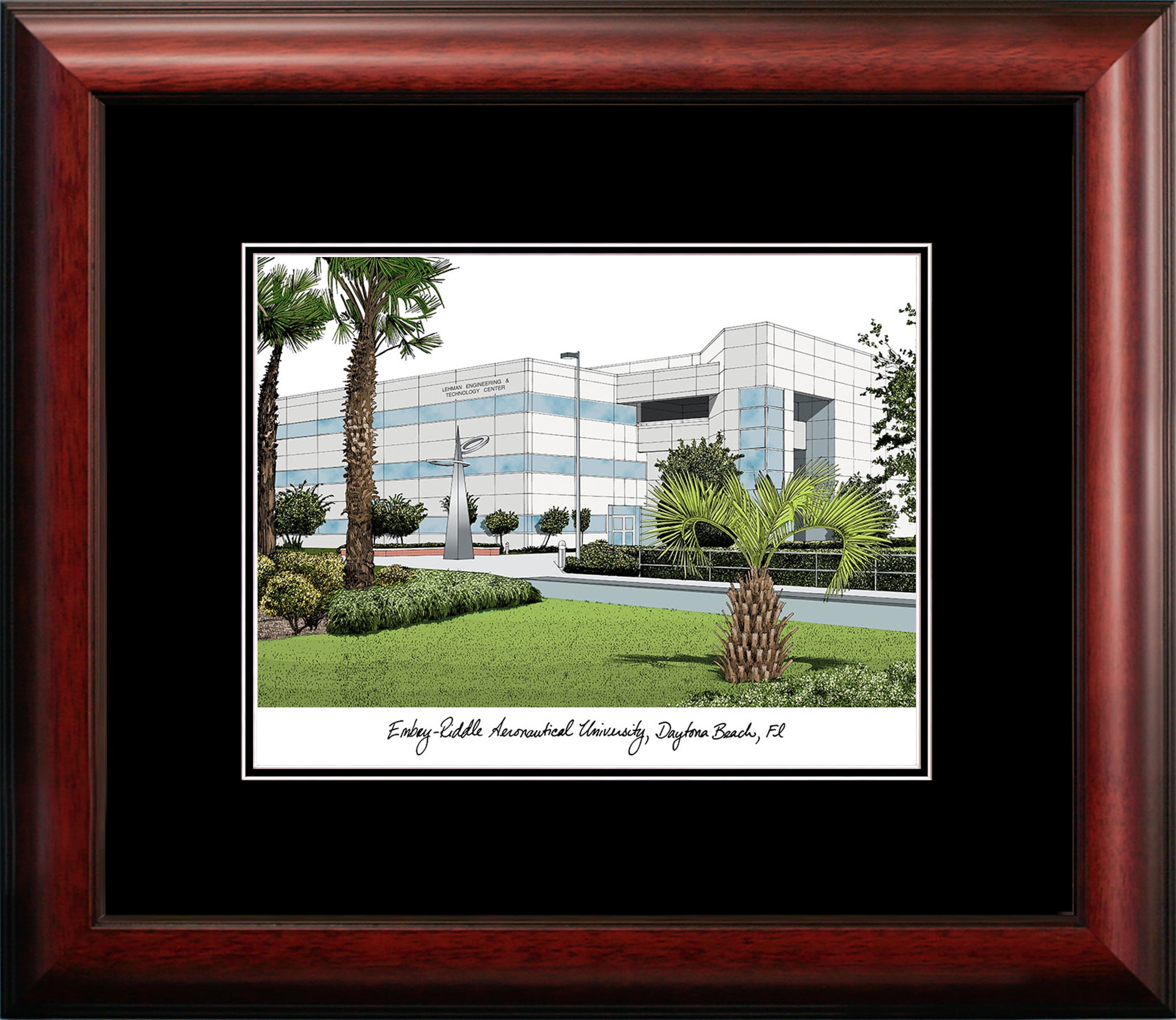 Campus Images FL995A 18'' x 14'' Embry-Riddle University Academic Frame ...